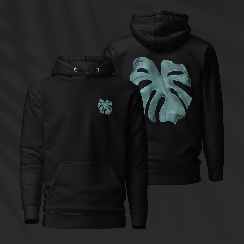 Monstera Hoodie | Black Onyx – Fortunate Wanderer